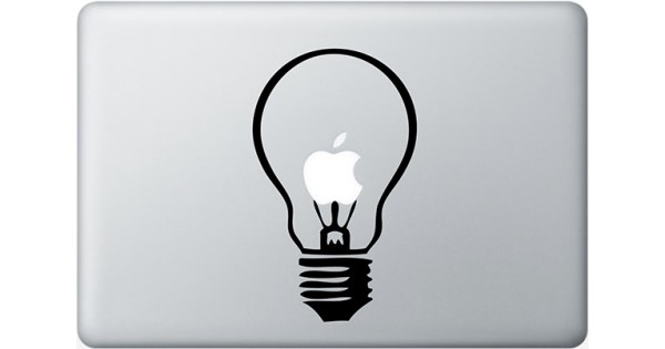 Light Bulb MacBook Decal | KongDecals Macbook Decals